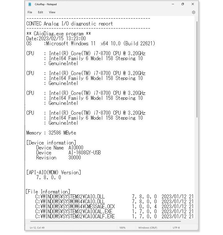 Using a Laptop as a Data Logger.Step 1 Device Setup | CONTEC